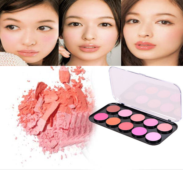 El coral mate de la alta belleza del pigmento se ruboriza maquillaje ...
